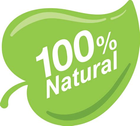 100 Percent Natural Icon Sign Symbol For Healthy Food Or Beverage Or
