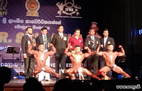 Army Bodybuilders In Th Mr Sri Lanka National Bodybuilding
