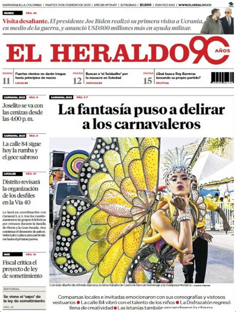 Peri Dico El Heraldo Colombia Peri Dicos De Colombia Edici N De