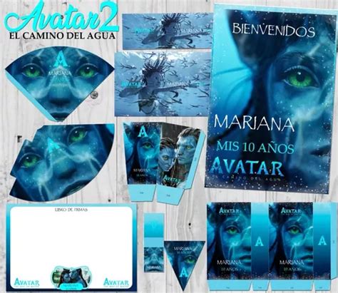 Kit Imprimible Avatar El Camino Del Agua Editable En Venta En Santa