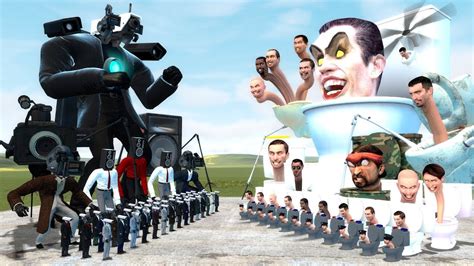 GIANT CAMERAMAN ARMY VS SKIBIDI ARMY FIGHT Skibidi Toilet Giant