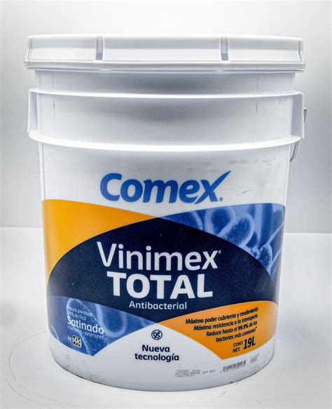 Pintura Antibacterial Comex Vinimex Total 19 Lts De Colores Envío gratis