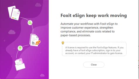fillandsign foxit esign asking to sign in and not allowing to save documents help center