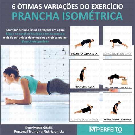 6 Ótimos Variações do Exercício de Prancha Isométrica Exercício