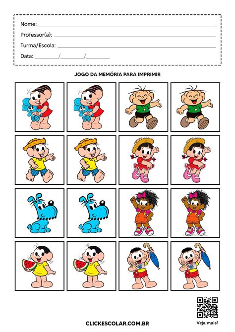 Jogo da Memória para Imprimir Para imprimir Educativo Animais