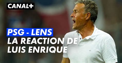 La réaction de Luis Enrique après PSG Lens en streaming direct et