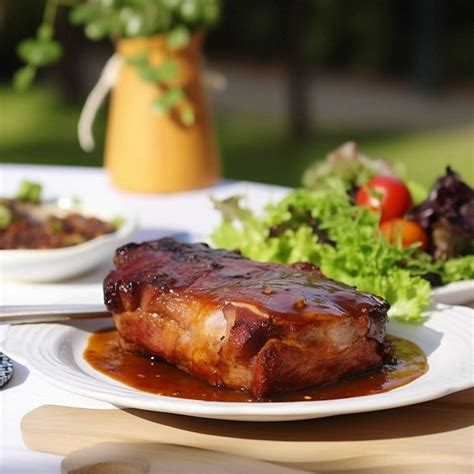 Recette Recette jarret porc caramélisé au barbecue facile rapide