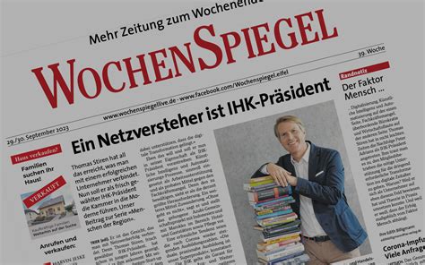 Presseschau Ein Netzversteher ist IHK Präsident netzversteher