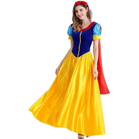 fantasia branca de neve adulto luxo Escorrega o Preço
