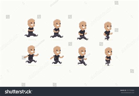 Running Pixel Art Images Stock Photos Vectors Shutterstock