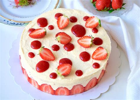 Fraisier à la crème mousseline recette facile Aux délices du palais