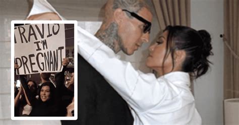 Kourtney Kardashian está embarazada así se lo comunicaba a Travis