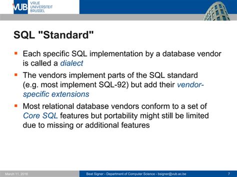 structured query language sql lecture 5 introduction to databases 1007156anr
