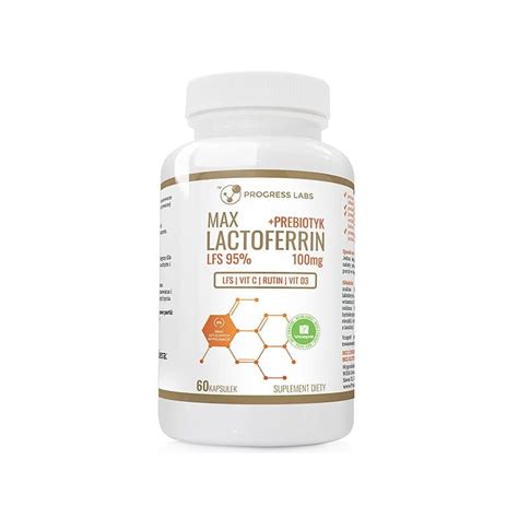 LAKTOFERYNA 100mg LFS PREBIOTYK PRODUKT VEGE 60 Kapsułek PROGRESS LABS