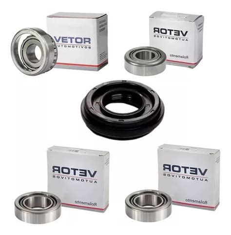 Kit 4 Rolamento Retentor Diferencial S10 Blazer 4x2 4x4 2011
