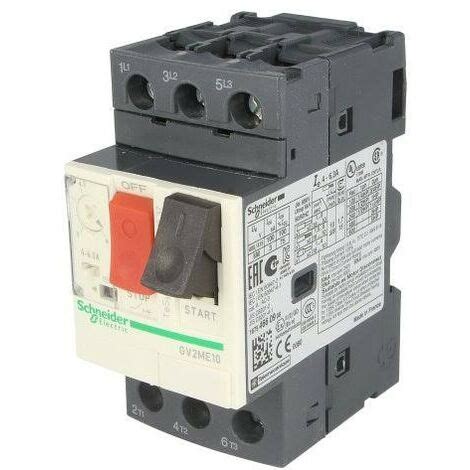 Schneider GV2ME10 TeSys disj moteur 4 6 3A 3P 3d déclencheur