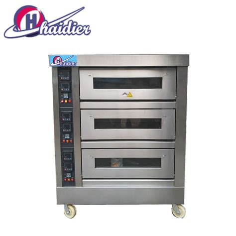3 Deck 6 Trays Electric Baking Oven Machine In Commercial Catering