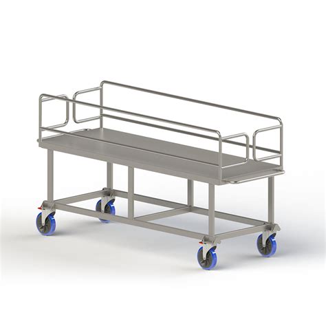 Ruedas portátiles Mesa de autopsia de Morgue de acero inoxidable con