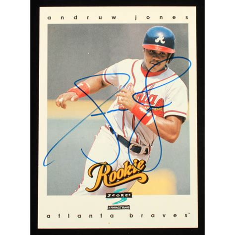 Andruw Jones Signed 1997 Score 310 Beckett Pristine Auction