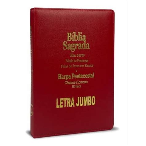 B Blia Sagrada Harpa Letra Jumbo Edi O De Promessas Palavras De