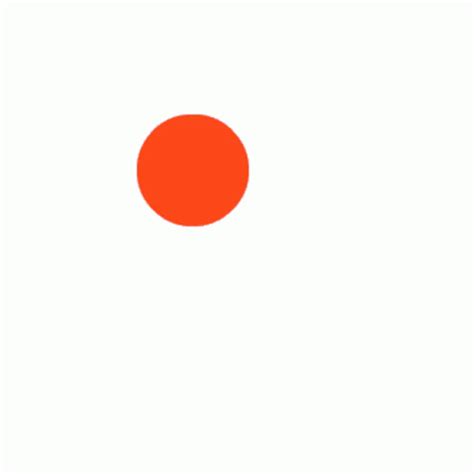 An Orange Dot On A White Background