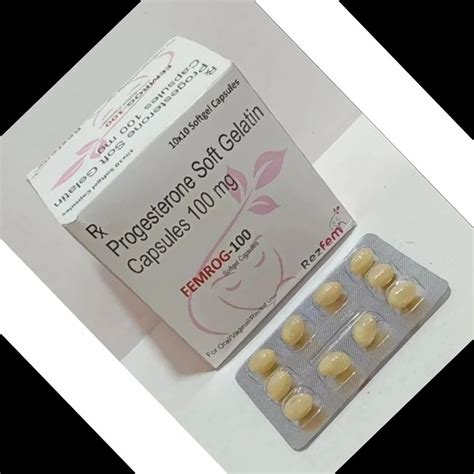 PROGESTERONE 100MG SOFT GELATIN CAPSULES Packaging Type Box