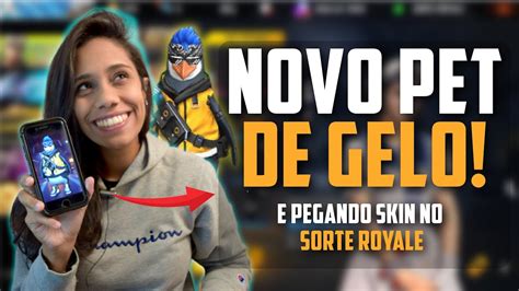 GEMEI PRA PEGAR O NOVO PET PENGUIN NO FREE FIRE E PEGANDO SKIN NO