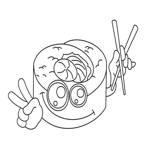 Sushi Disegni Kawaii Da Stampare E Colorare Energetik