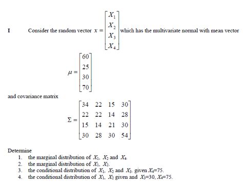 solved consider the random vector x [x1 x2 x3 x4] which