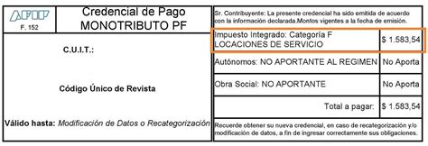 Monotributo Están disponibles credenciales Enero 2020 corresponde