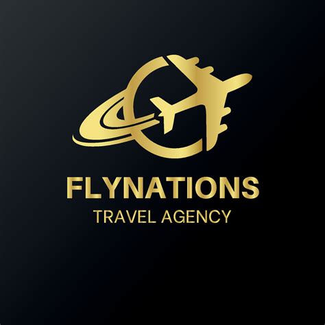 Logo De L Agence De Voyage Illustration Avion Moderne
