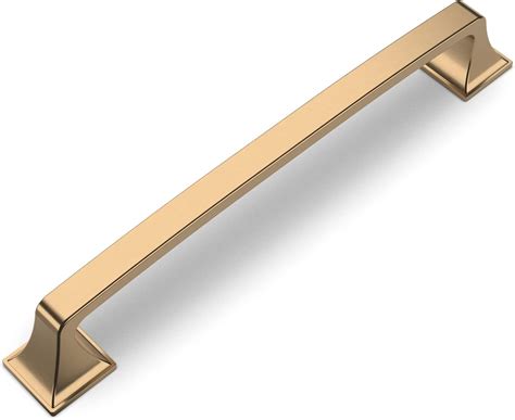 Amerdeco 10 Pack Champagne Bronze Cabinet Pulls 6 1 4 Inch 160mm Hole