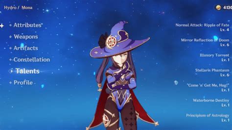 Genshin Impact Mona Build Best Weapons Artifacts Teams Media Referee