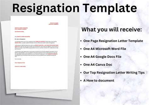 Google Docs Resignation Letter Template Resign Letter Of Resignation