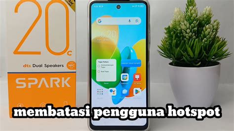Cara Membatasi Pengguna Hotspot Di Hp Tecno Spark C Youtube