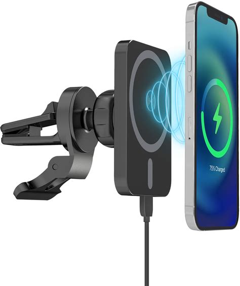 Best Buy Just Wireless 15W Magnetic Wireless Charger Car Vent Mount