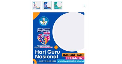 Twibbon Hari Guru Nasional Dan Hut Pgri Ke Gratis Dan Cocok