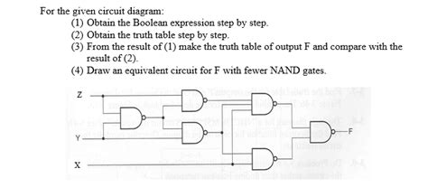 solved given circuit diagram 1 obtain boolean expression step step 2 obtain truth table step