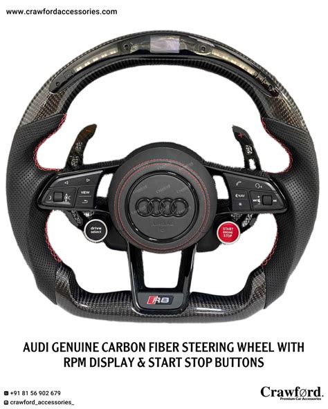 Crawford Car Accessories AUDI CARBON FIBER STEERING WHEEL