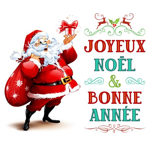 Sticker Noël père noël joyeux noël et bonne année Stickers STICKERS