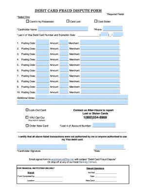 Fillable Online Fraud Dispute Website Rev II 0519 Fax Email Print
