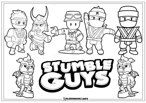 Stumble Guys Kolorowanka Kolorowanki Info
