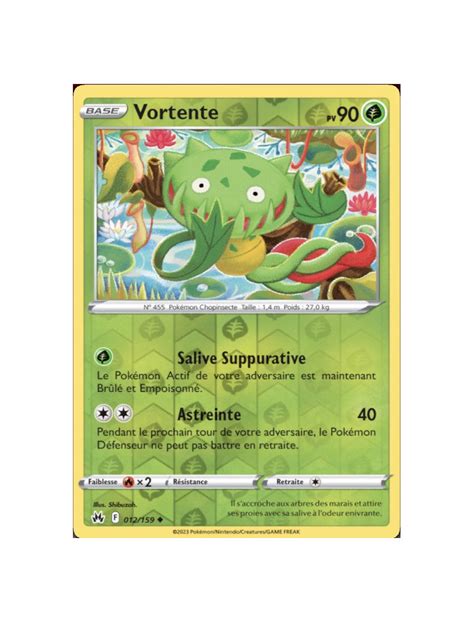 FR Pokémon Carte EB12 5 012 159 Vortente REVERSE