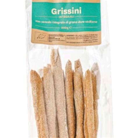Grissini Integrali Di Semola Di Grano Duro Siciliano Bio G