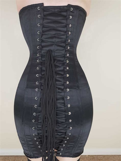 Hobble Corset Dress Tight Lacing Steel Bones Overbust Pvc Etsy