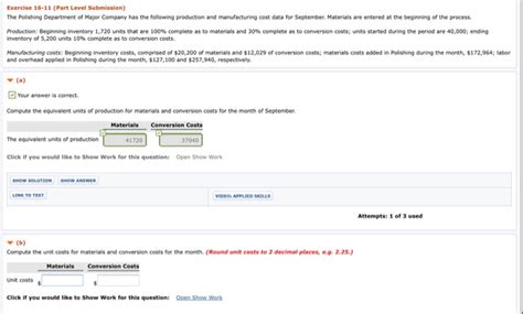 solved exercise 16 11 part level submission the polishing