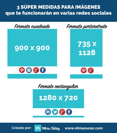3 Medidas útiles para los diseños de imágenes de redes sociales