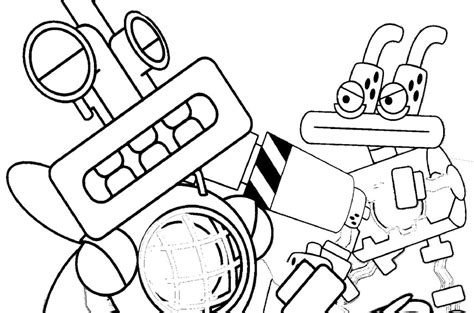 Dibujos para colorear Amigos del arcoíris wubbox Mis monstruos