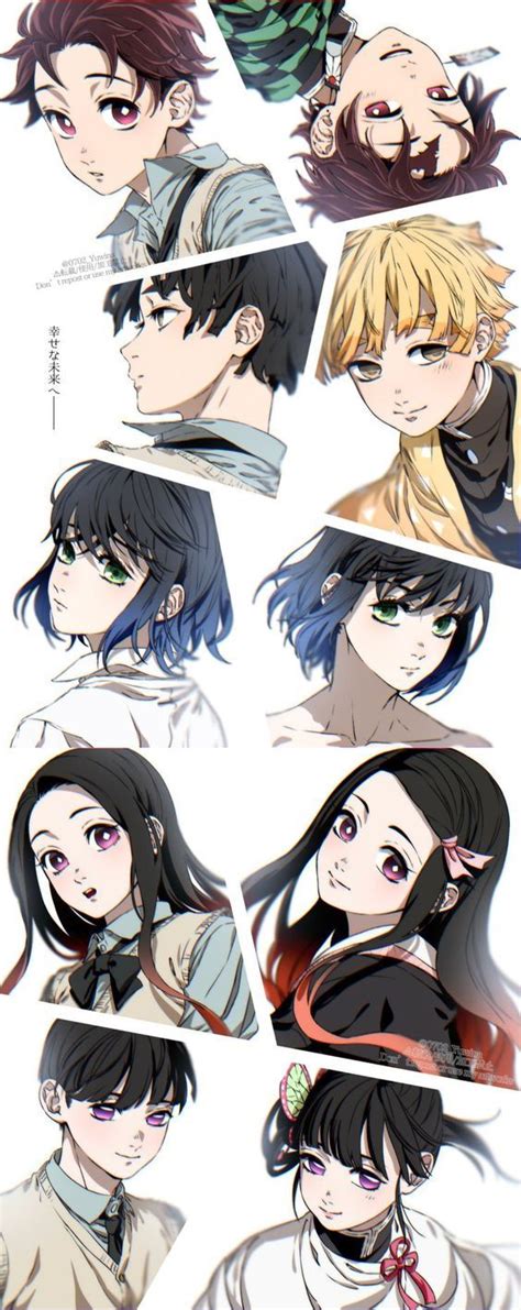 Some Anime Characters With Different Hair Colors