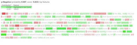 eli5 lime explain pytorch text classification network predictions using lime algorithm
